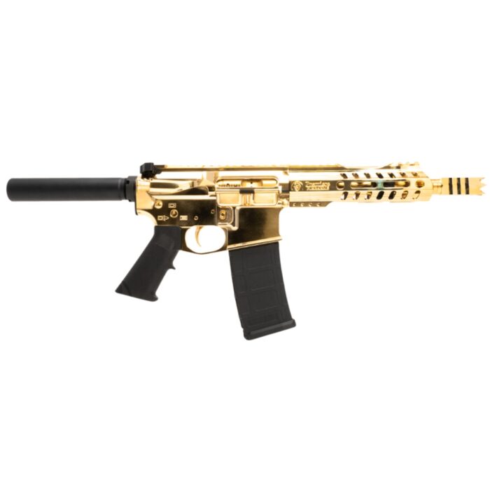 24K GOLD 7.5" Pistol (556) - Premiere Firearms