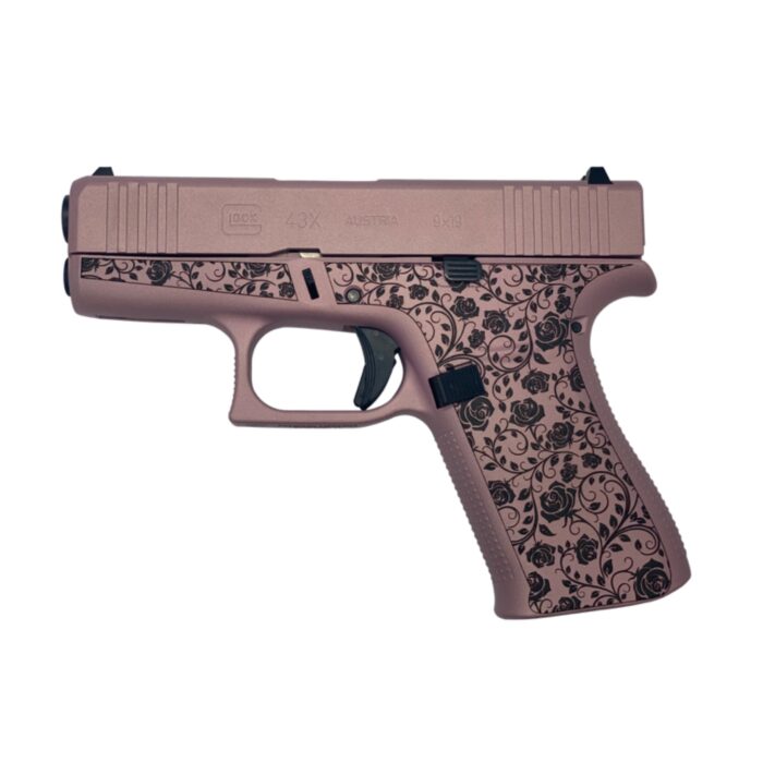 Pink Rose Glock 43X 9mm - Premiere Firearms